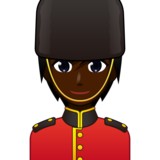 💂🏿 근위병: 검은색 피부 Emoji on emojidex 1.0.33