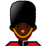 💂🏿 근위병: 검은색 피부 Emoji on emojidex 1.0.14
