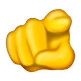 🫵 Index Pointing at the Viewer Emoji on Emojipedia Sample Images 14.0