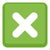 Cross Mark Button Emoji on Facebook 2.2.1