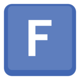 Regional Indicator Symbol Letter F Emoji on Facebook 13.1