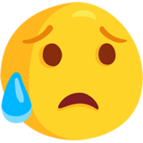 😥 Teleurgesteld Maar Opgelucht Gezicht Emoji on Messenger 1.0