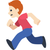 🏃🏻 Pessoa Correndo: Pele Clara Emoji on Facebook 2.0