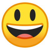 😃 Grinning Face with Big Eyes Emoji on Google Noto Color Emoji Android 8.0