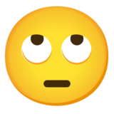 🙄 Muka Dengan Mata Juling Ke Atas Emoji on Google Noto Color Emoji ...