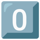 0️⃣ Keycap Digit Zero Emoji on Google Noto Color Emoji Android 12L