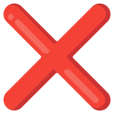 Tanda Pangkah Emoji on Google Noto Color Emoji 15.0