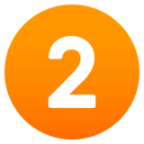 2️ Digit Two Emoji on JoyPixels 6.0