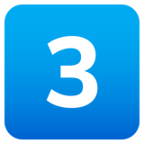 3️⃣ Keycap Digit Three Emoji on JoyPixels 7.0