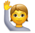 🙋 Persona Con Mano Alzata Emoji on LG Velvet