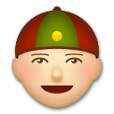 👲 Mand Med Kinesisk Hat Emoji on LG G3