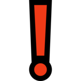 Rotes Ausrufezeichen Emoji on Microsoft Windows 10 April 2018 Update