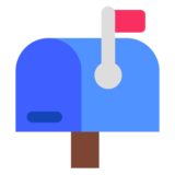 📫 Boîte Aux Lettres Fermée Drapeau Levé Emoji on Microsoft Windows 11 22H2