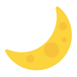 🌙 Crescent Moon Emoji on Microsoft Windows 11 22H2
