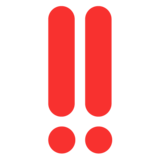 ‼️ Double Point D’Exclamation Emoji on Microsoft Windows 11 22H2