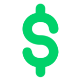 💲 Heavy Dollar Sign Emoji on Microsoft Windows 11 22H2