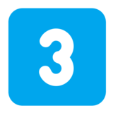 3️⃣ Keycap Digit Three Emoji on Microsoft Windows 11 22H2