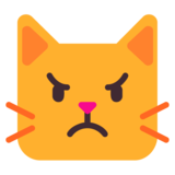 😾 Pouting Cat Emoji on Microsoft Windows 11 22H2