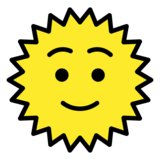 🌞 Faccina Sole Emoji on OpenMoji 12.0