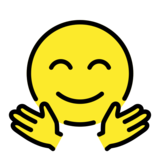 🤗 Blij Gezicht Met Handen Uitgestoken Voor Een Knuffel Emoji on ...