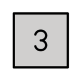 3️⃣ Keycap Digit Three Emoji on OpenMoji 13.1