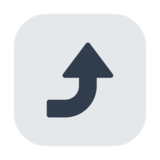 ⤴️ Right Arrow Curving Up Emoji on Toss Face (토스페이스) 1.5