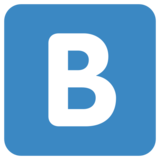 Regional Indicator Symbol Letter B Emoji on Twitter Twemoji 1.0