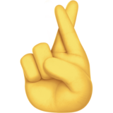 🤞 Doigts Croisés Emoji on Twitter Emoji Stickers 13.1