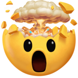 🤯 Explodierender Kopf Emoji on Twitter Emoji Stickers 13.1