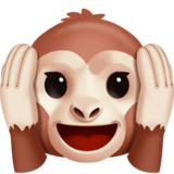 🙉 Monyet Tutup Telinga Emoji on Twitter Emoji Stickers 13.1