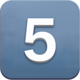 5️⃣ Keycap Digit Five Emoji on Twitter Emoji Stickers 13.1