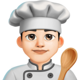 👨🏻‍🍳 Man Cook: Light Skin Tone Emoji on Twitter Emoji Stickers 13.1