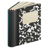 📔 표지가 있는 노트 Emoji on Twitter Emoji Stickers 13.1