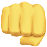 👊 Poing De Face Emoji on Twitter Emoji Stickers 13.1