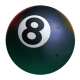 🎱 Bola Negra De Billar Emoji on Twitter Emoji Stickers 13.1