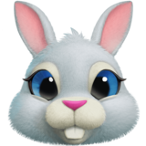 🐰 Rabbit Face Emoji on Twitter Emoji Stickers 13.1