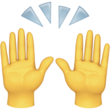 🙌 Manos Levantadas Celebrando Emoji on Twitter Emoji Stickers 13.1