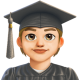 🧑🏼‍🎓 Student: Medium-Light Skin Tone Emoji on Twitter Emoji Stickers 13.1
