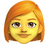 👩‍🦰 Woman: Red Hair Emoji on Twitter Emoji Stickers 13.1
