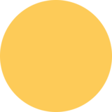 🟡 Círculo Amarillo Emoji on Twitter / X Twemoji 15.0