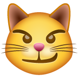 😼 Muka Kucing Tersenyum Sinis Emoji on WhatsApp 2.20.198.15
