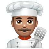 👨🏽‍🍳 Cuoco: Carnagione Olivastra Emoji on WhatsApp 2.20.198.15