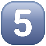 5️⃣ Keycap Digit Five Emoji on WhatsApp 2.20.206.24