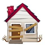 🏚️ Faldefærdigt Hus Emoji on WhatsApp 2.21.11.17