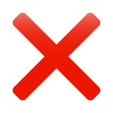 Cross Mark Emoji on WhatsApp 2.23.2.72