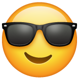 😎 Lachend Gezicht Met Zonnebril Emoji on WhatsApp 2.23.2.72