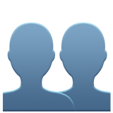 👥 Busts in Silhouette Emoji