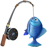 🎣 Fishing Pole and Fish Emoji