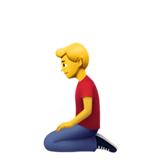 🧎‍♂️ Emoji Homme À Genoux
