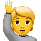 🙋 Happy Person Raising One Hand Emoji